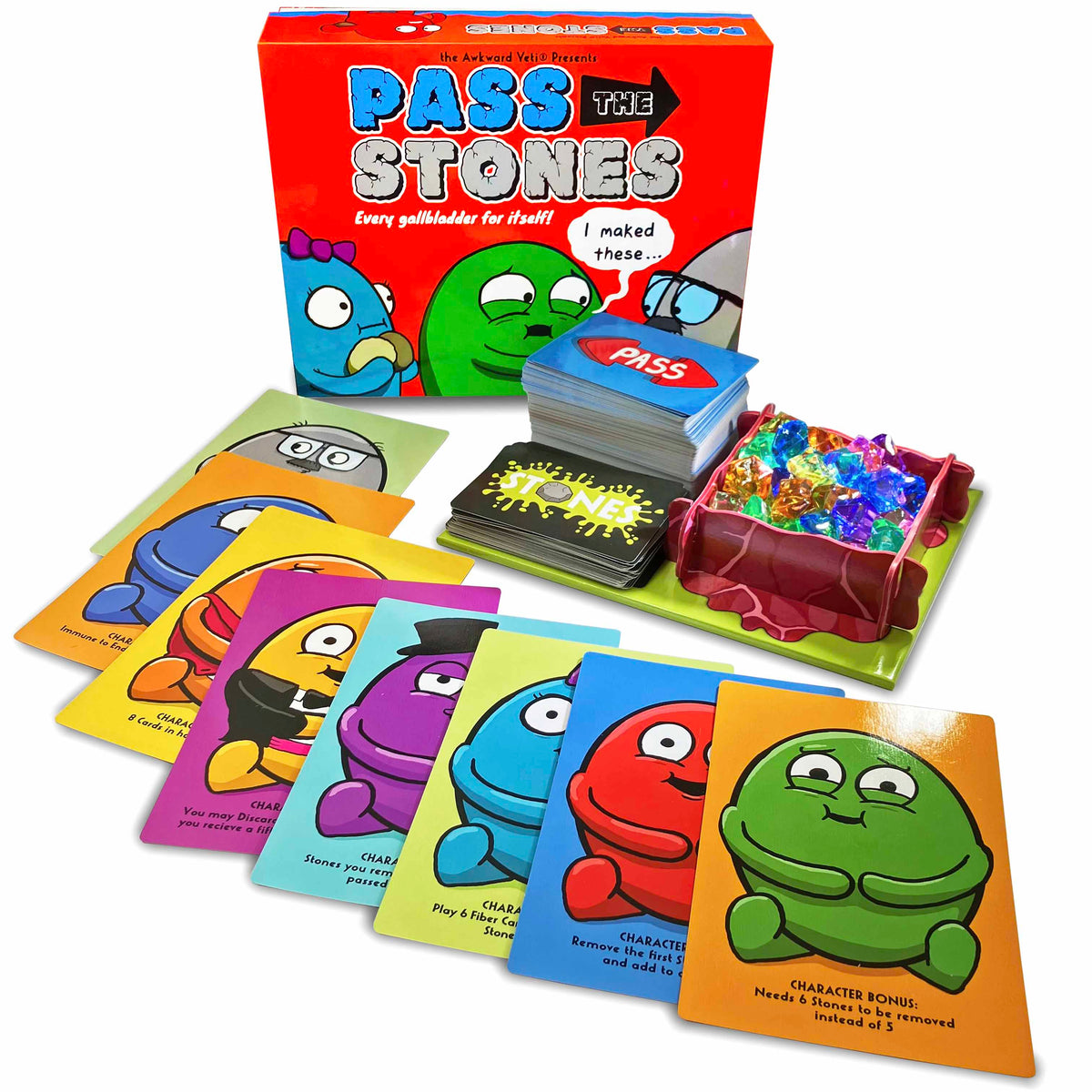 Pass The Stones – Gallbladder Party Game (Pre-Order)
