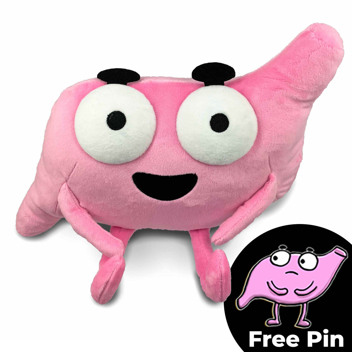 Stomach Plushie + Free Pin